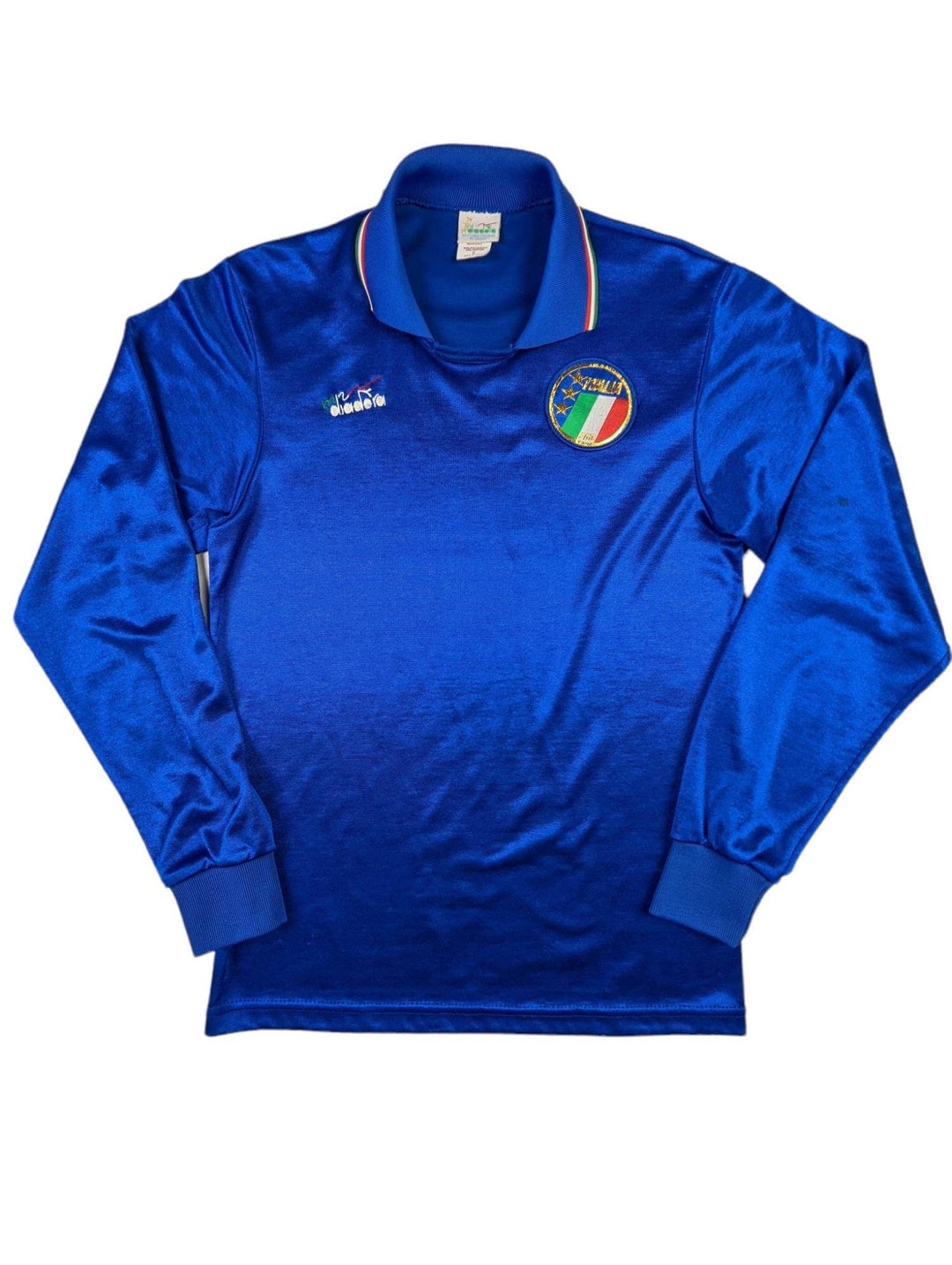 Vintage ITALIA Soccer Jersey Italy National Football Team Italian ...