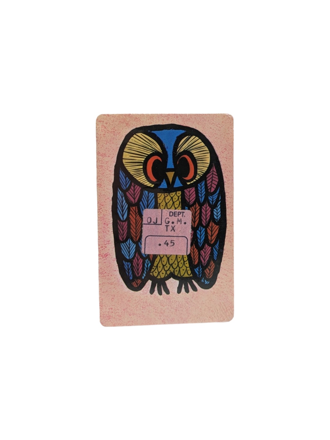 70s Vintage OWL Cards Retro Groovy 70s Owl Design Trump Brand Playing ...