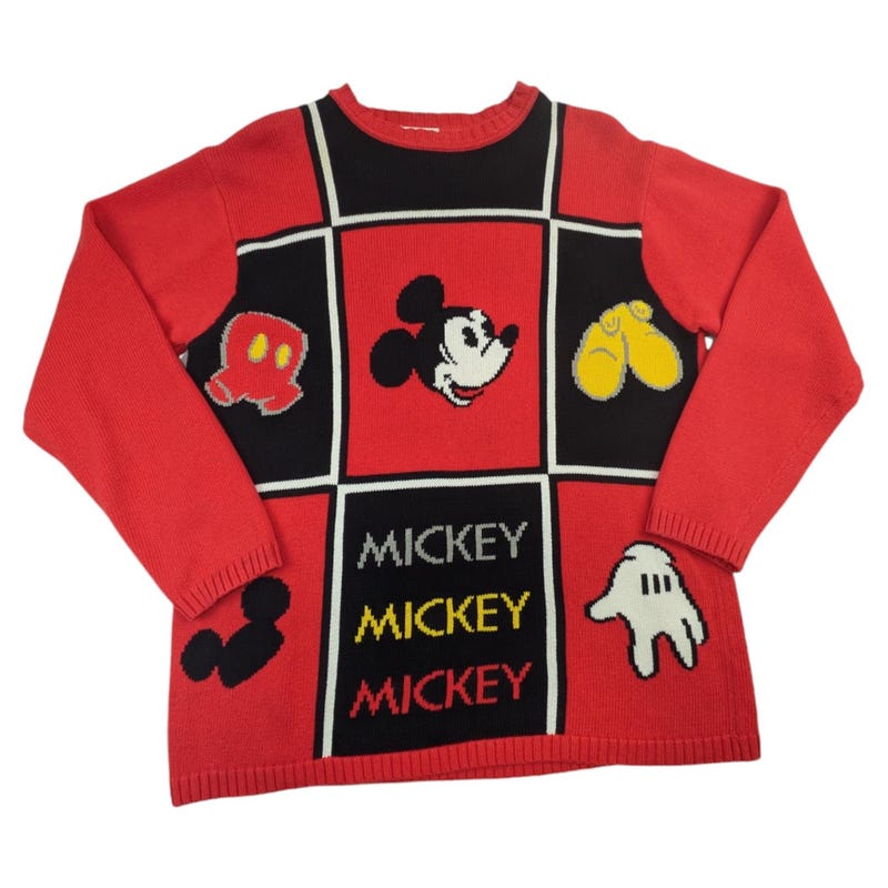 Mickey Mouse Sweater - Etsy