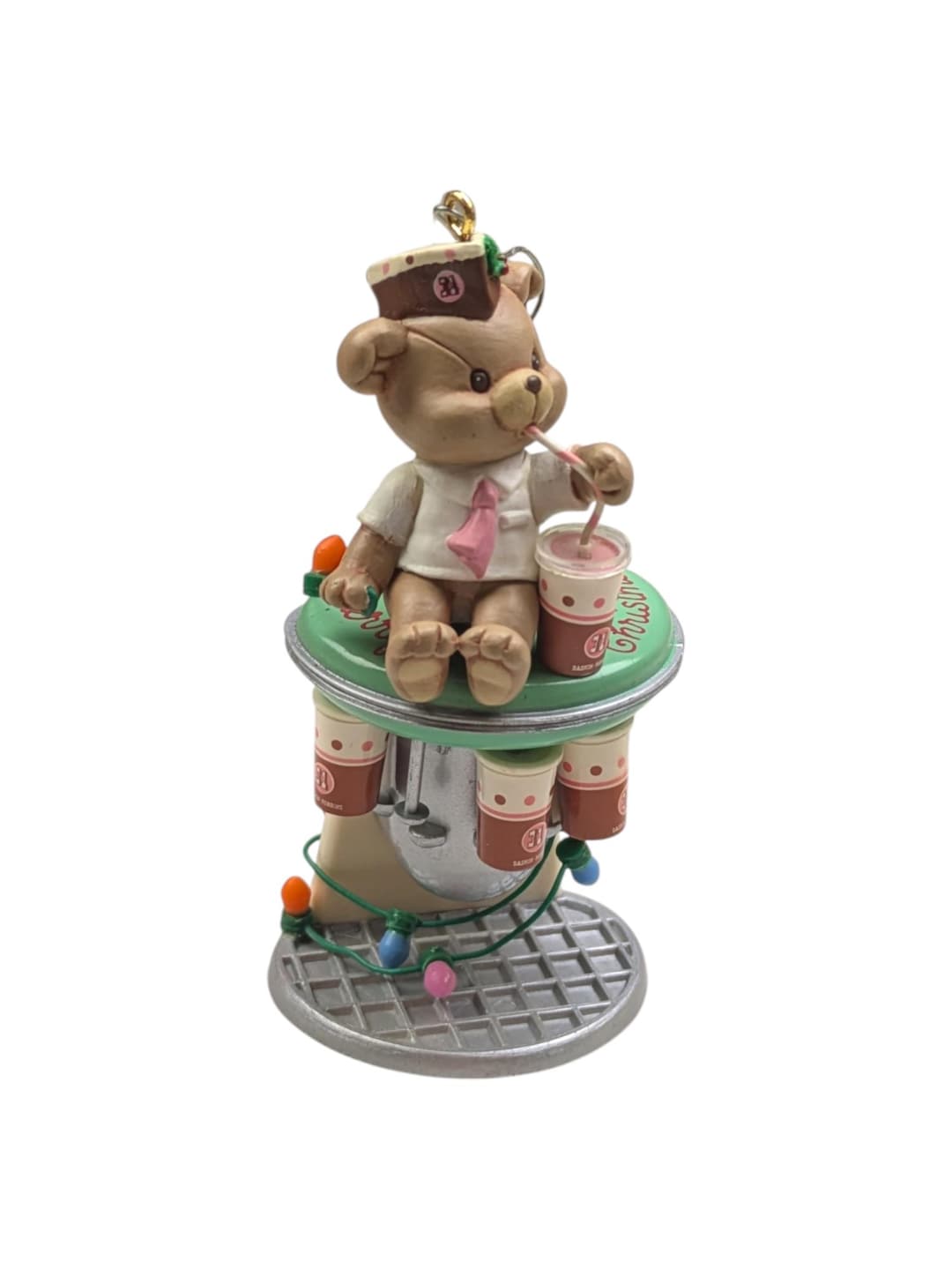 Vintage 1990 Baskin Robbins Teddy Bear Ornament: You Malt My Heart - Etsy