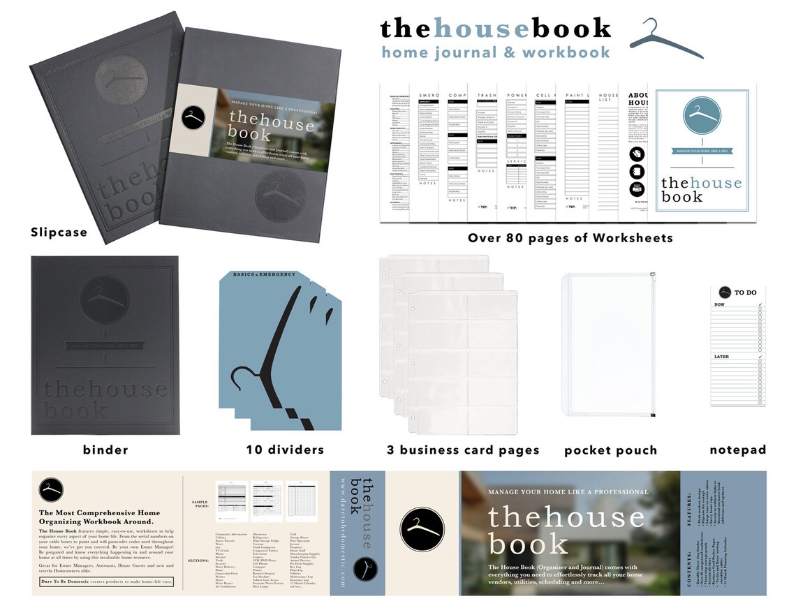 The DTBD Housebook - PREMIUM PRINTED Home Management and Organization ...