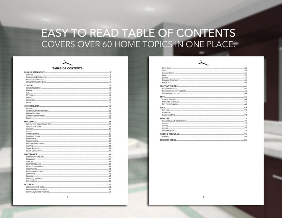 The DTBD Housebook - PREMIUM PRINTED Home Management and Organization ...