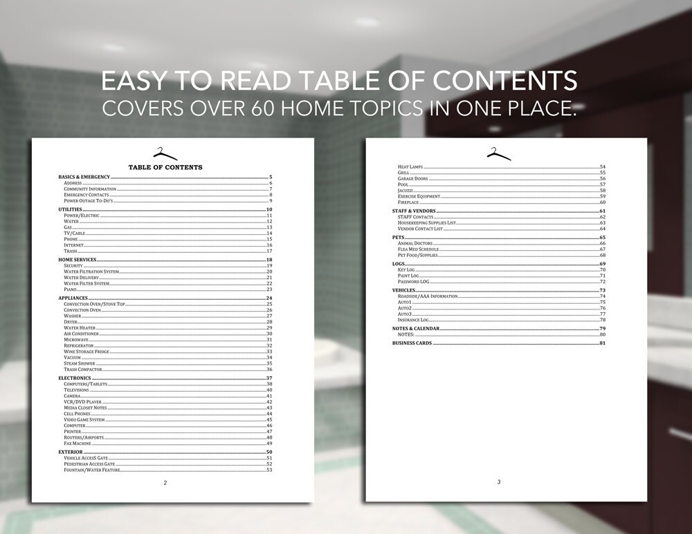 The DTBD Housebook - PREMIUM PRINTED Home Management and Organization ...