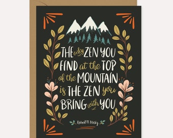 Zen Birthday Card | Etsy