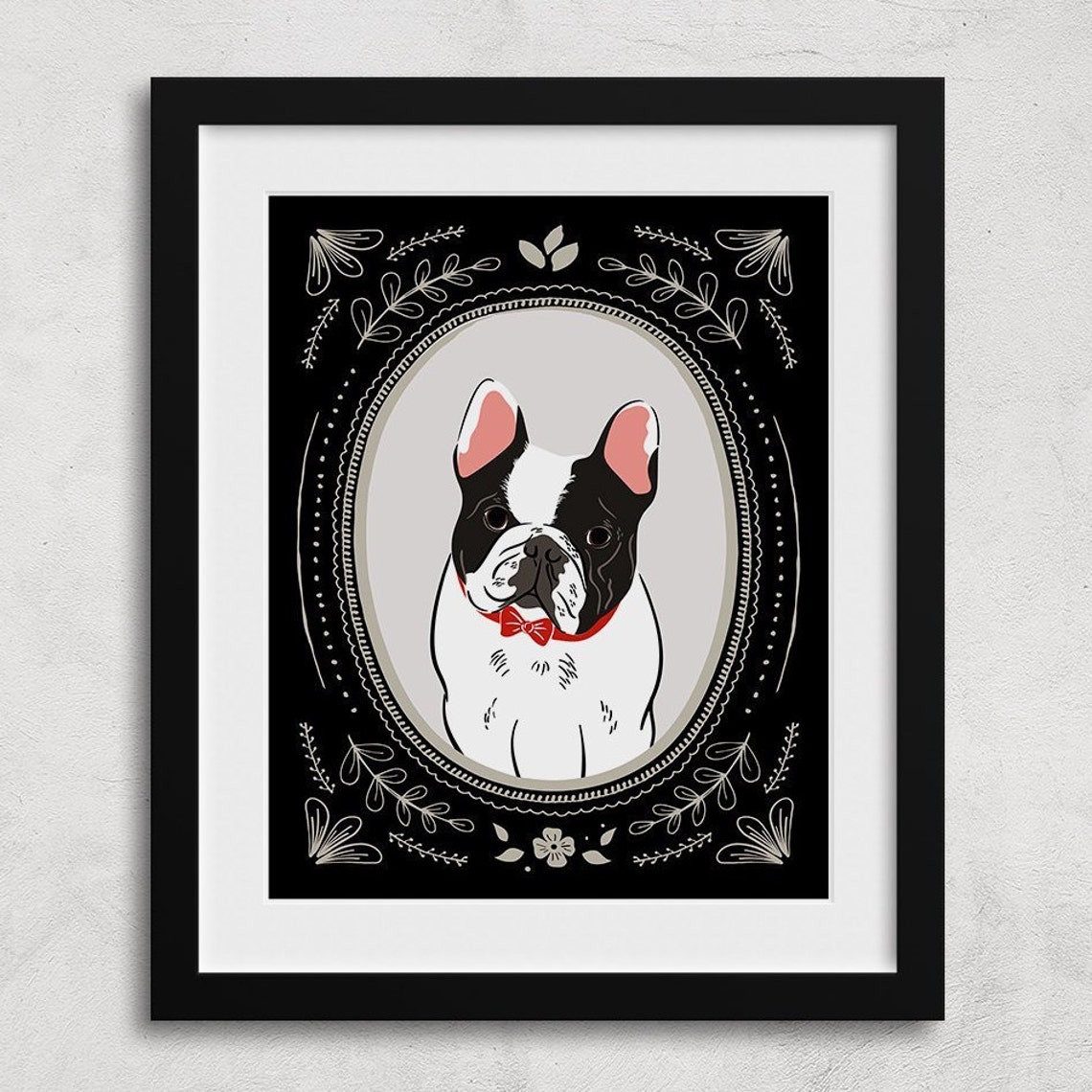 Pet portrait Custom drawing of your pet Dog Mom Best gift | Etsy