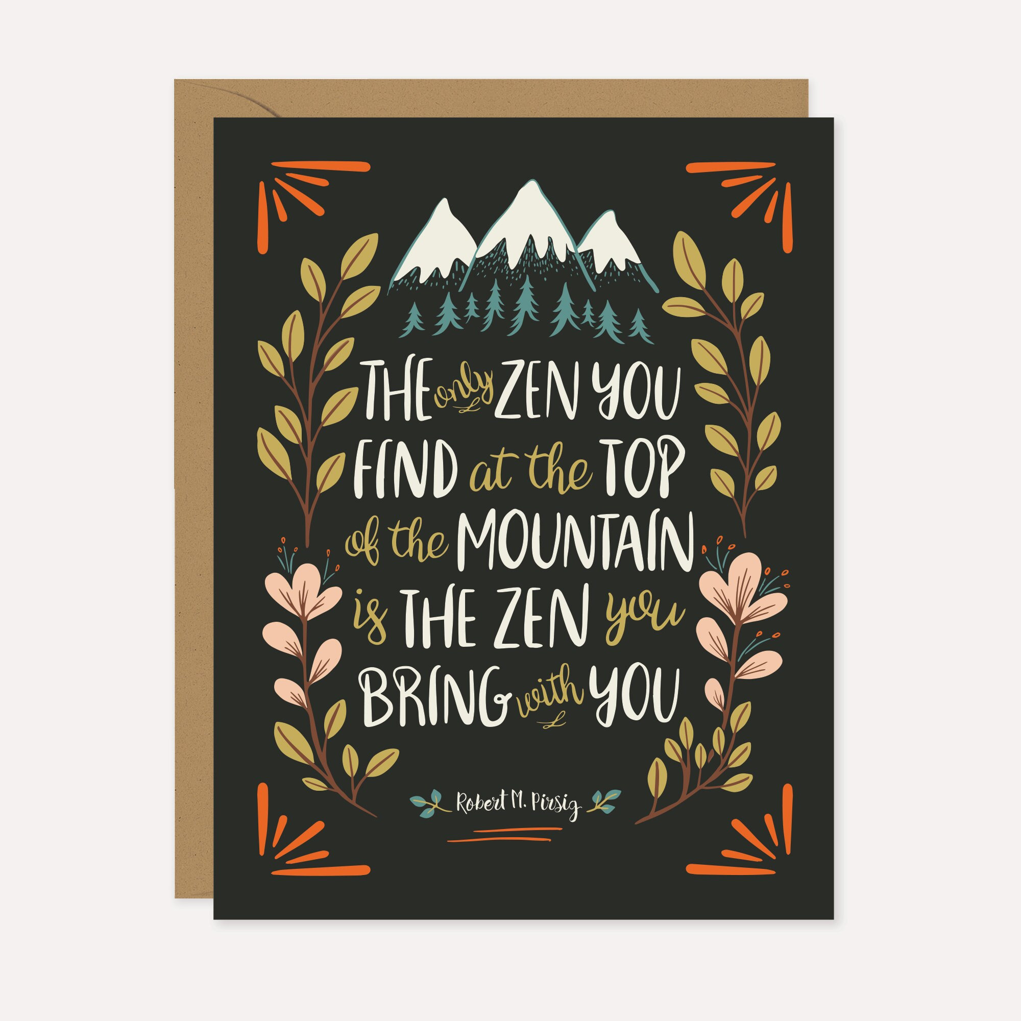 Inspiring Mountain Note Card Digital Greeting Card Digital Inspiring ...
