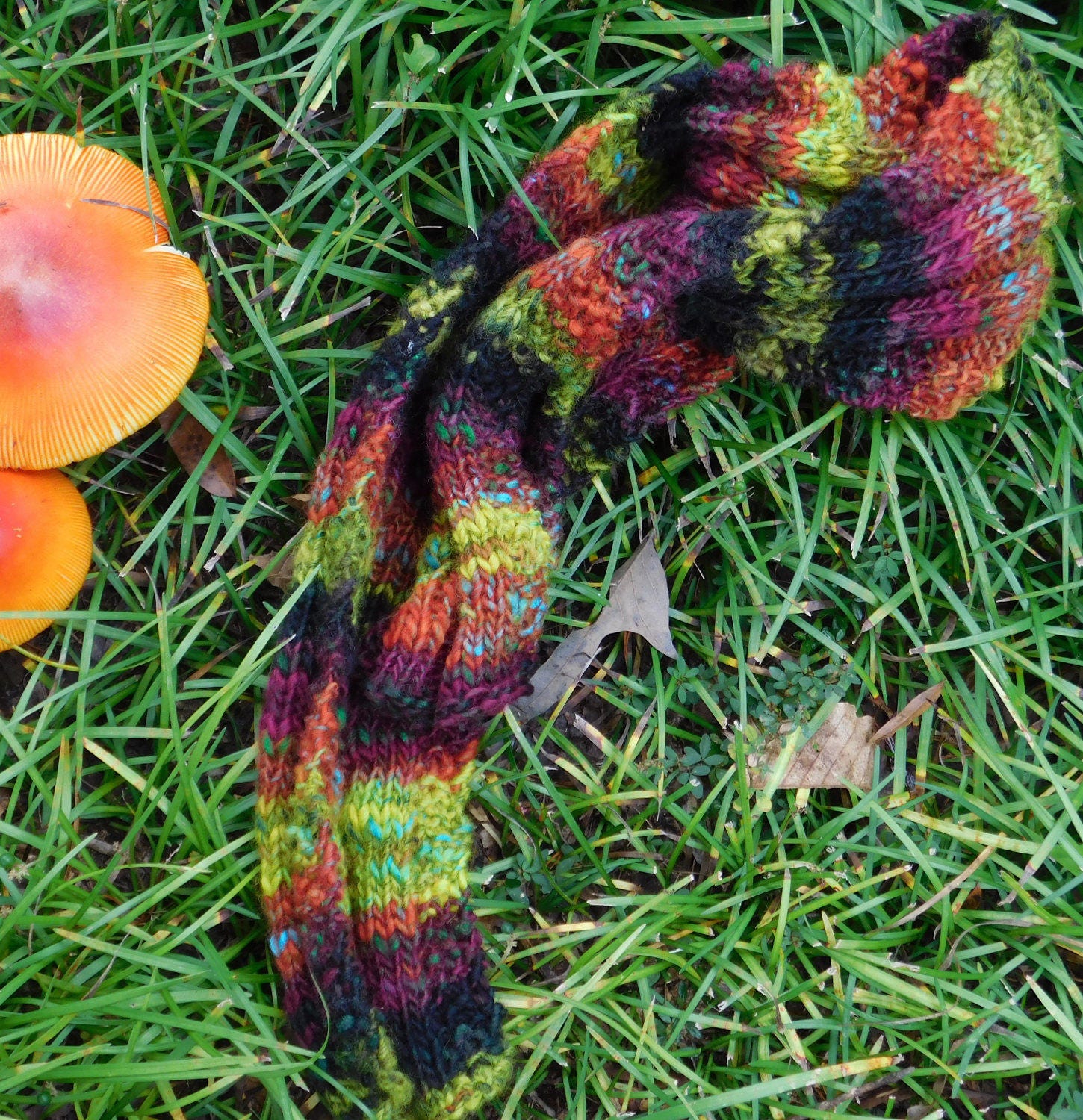 Cowl Hand Knit A WALK in the WOODS Soft Virgin Wool and - Etsy