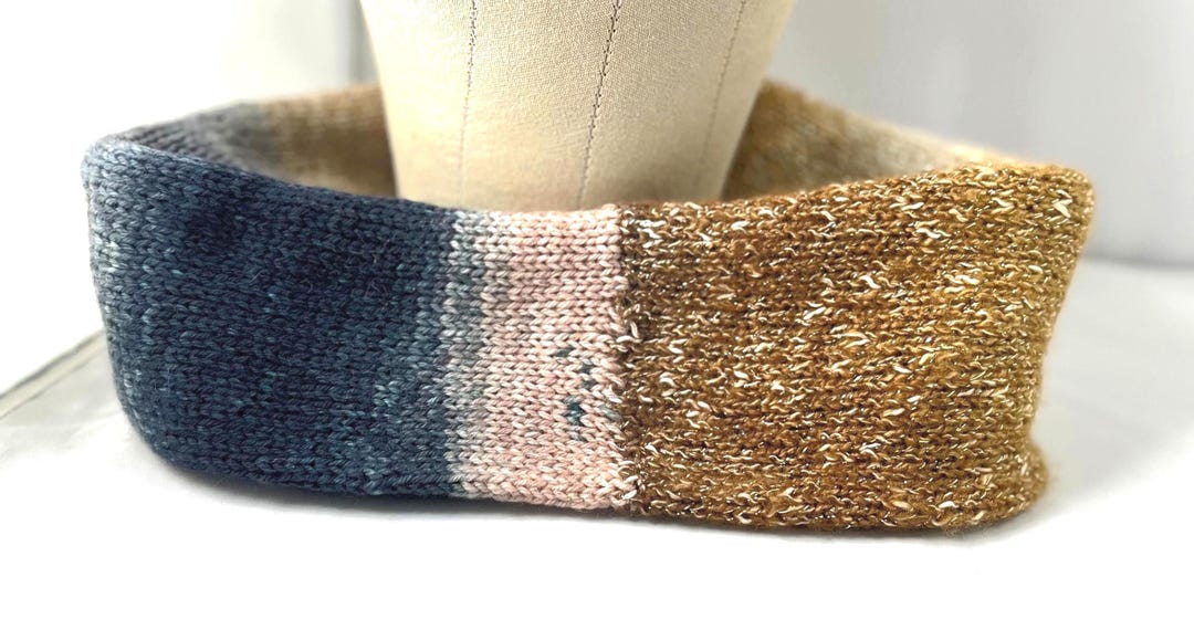 Hand Knit Merino Wool Cowl – Glitz Stellina Tube Scarf - Etsy