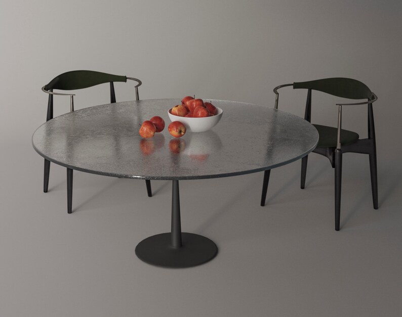 Custom Glass Table Top. Glass Table top with Hand carved | Etsy