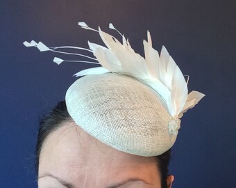 Ivory fascinator | Etsy