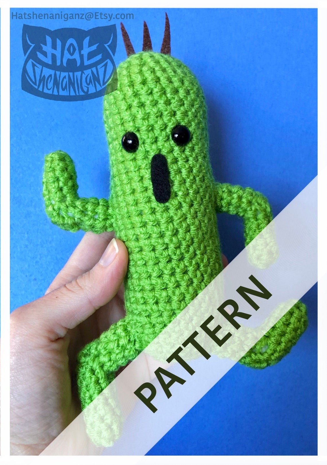 Cactuar Amigurumi Plush Pattern - Etsy