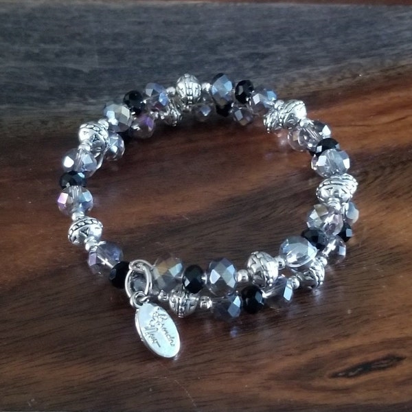 Grey Wrap Bracelet - Etsy