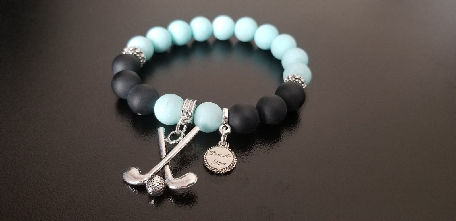 Golf Bracelet Golf Bracelet Charm Golf Bracelet Beaded Golf - Etsy