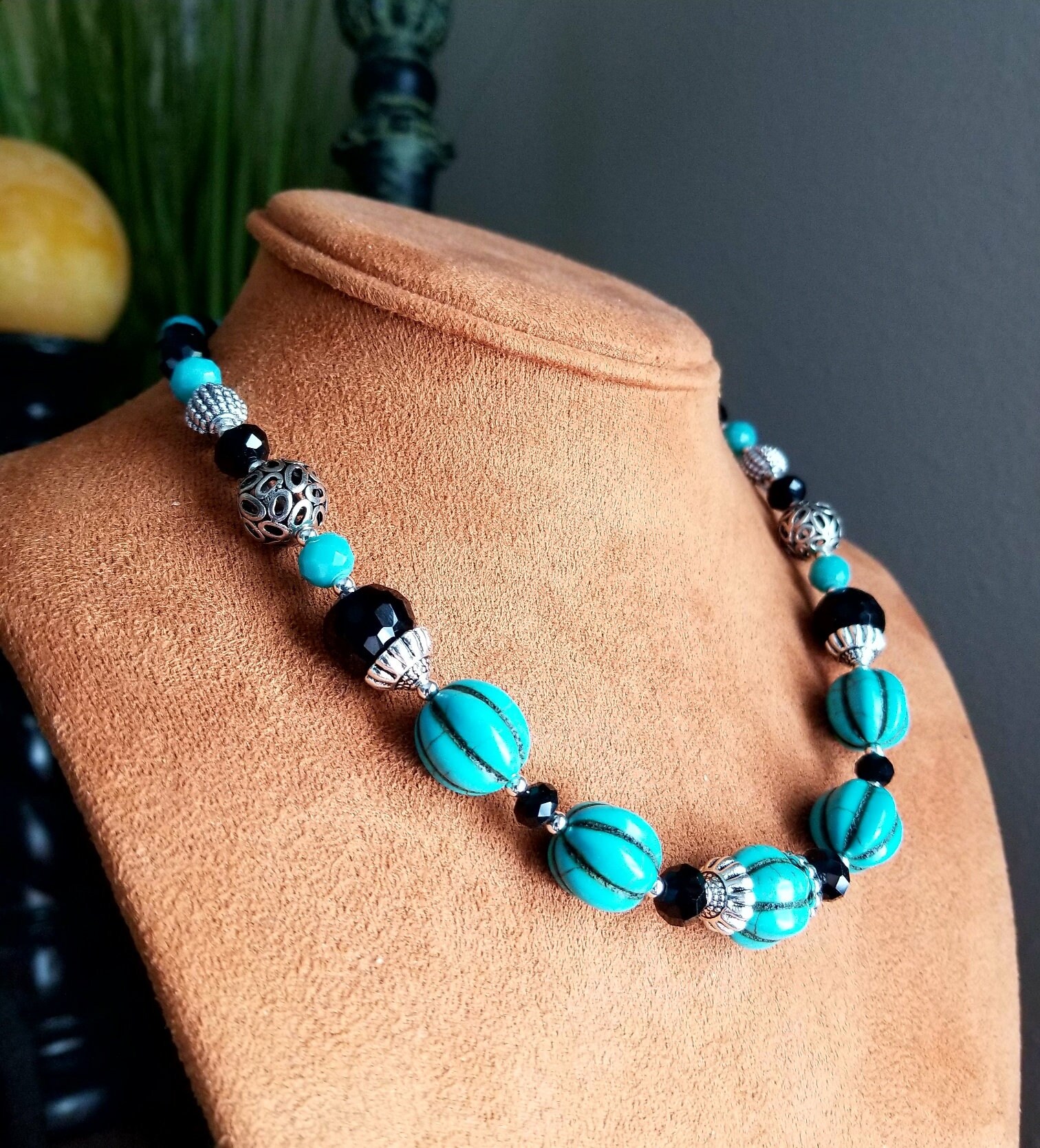 Collier turquoise collier turquoise perlé collier turquoise - Etsy France