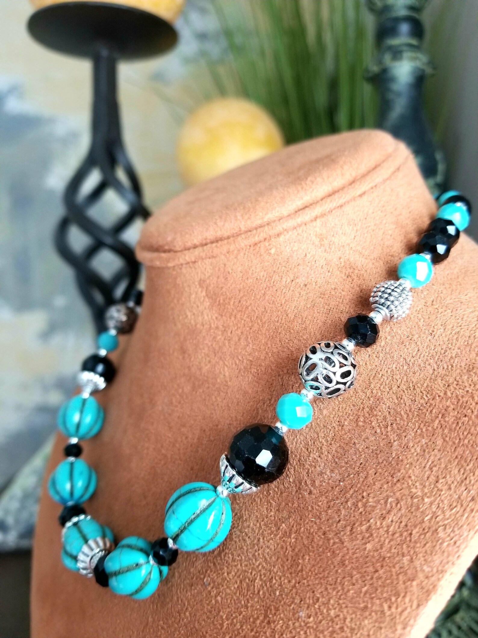 Collier turquoise collier turquoise perlé collier turquoise - Etsy France