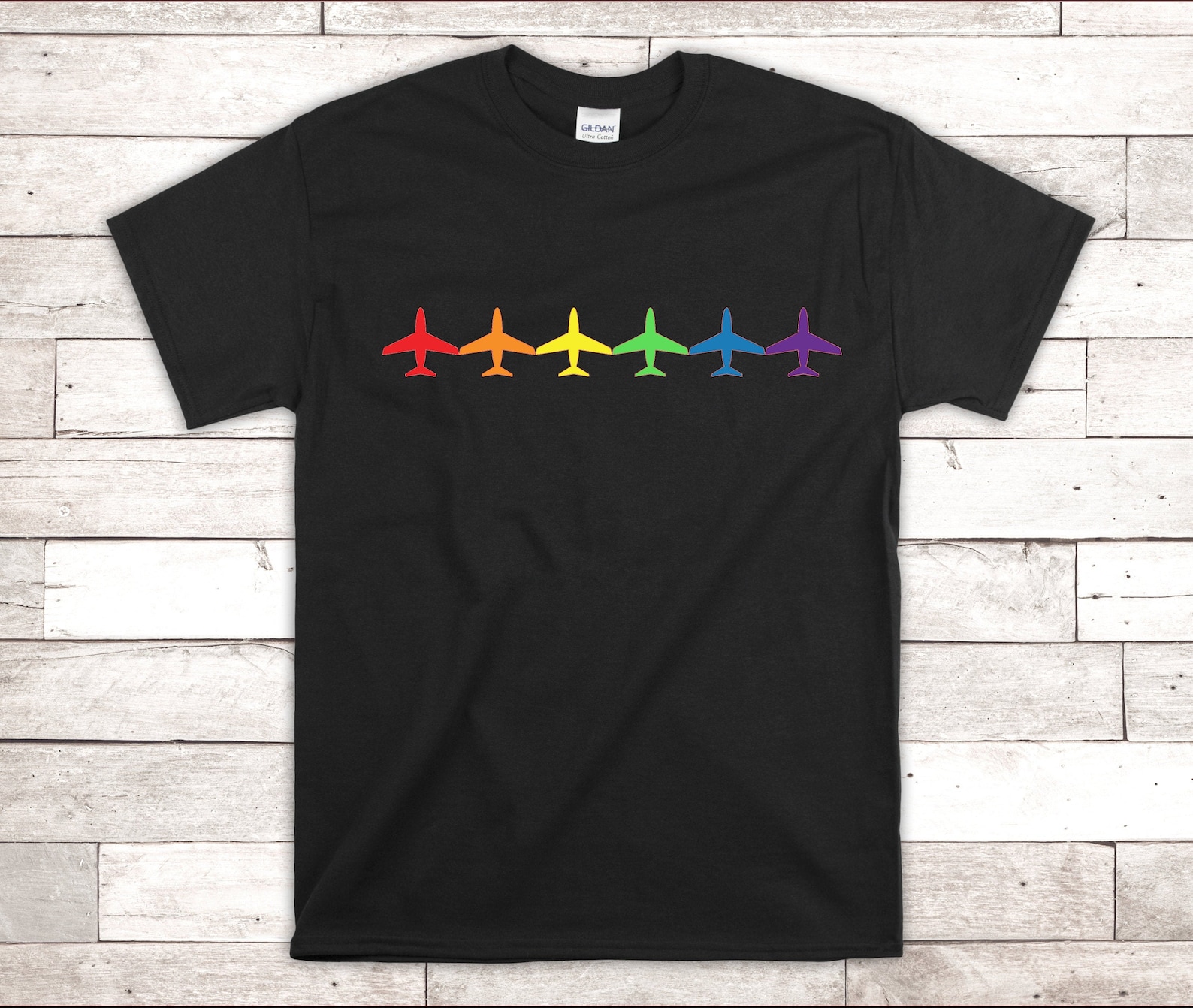 AIRPLANE MULTI COLORS, Airplane Shirt Colors Lgbt, Flay Men Shirt ...
