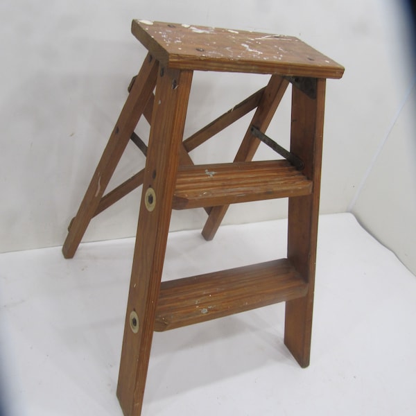 Wood Step Ladder - Etsy