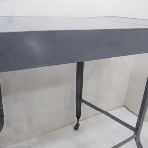 Vintage Metal Cart, Typing Stand, Folding Typing Table With Casters ...