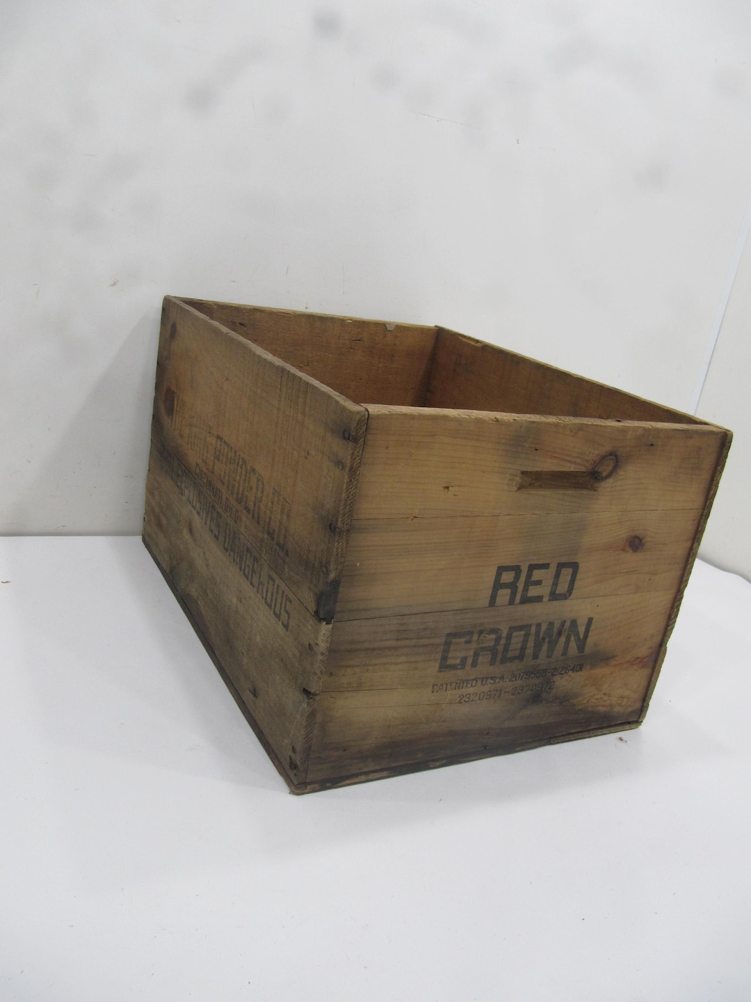 Vintage, Wood Dynamite Crate, Wooden Crate, Rustic Wood Explosive Crate ...
