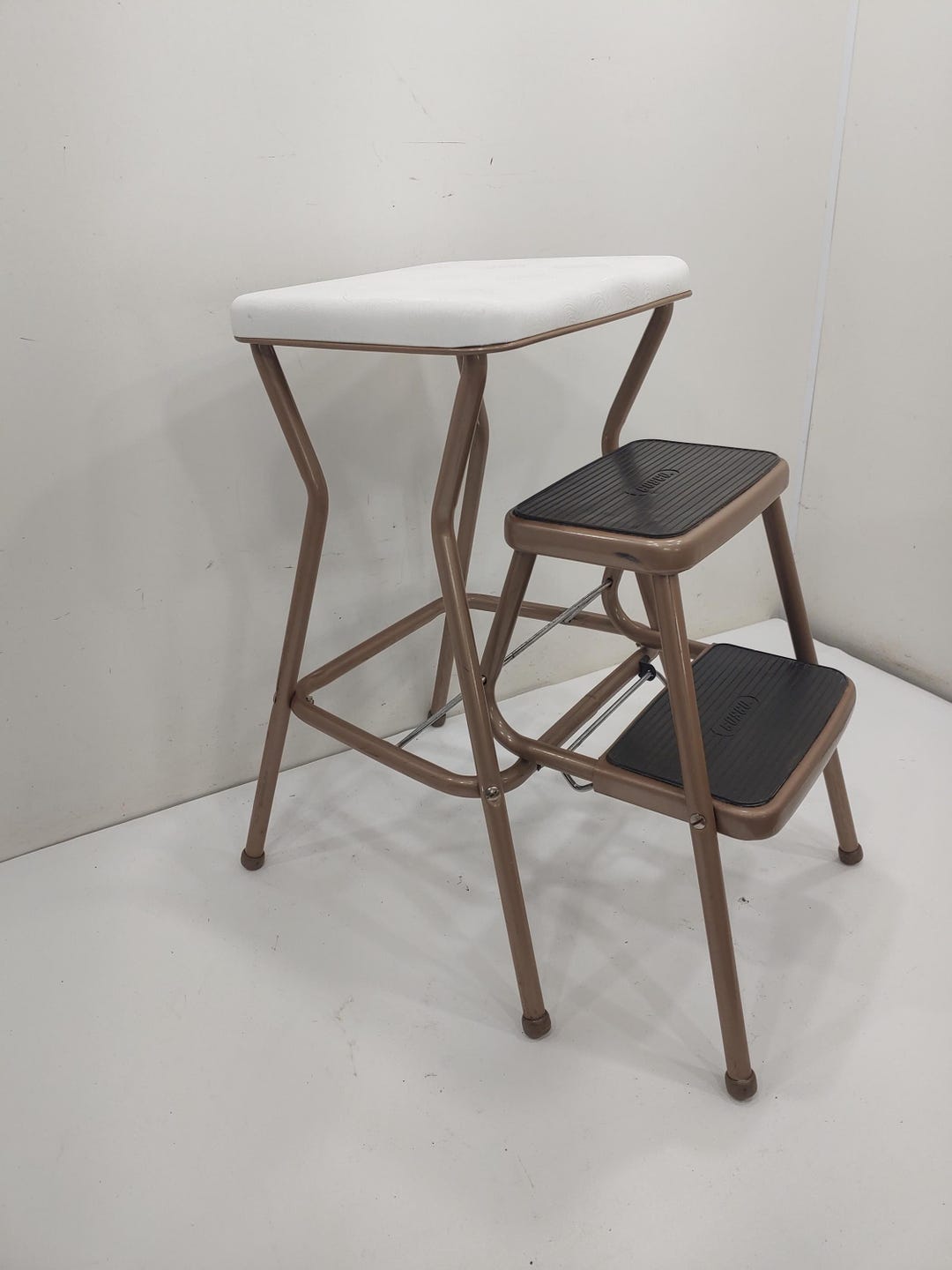 Vintage Kitchen Step Stool, Cosco Kitchen Stool With Fold Out Steps ...