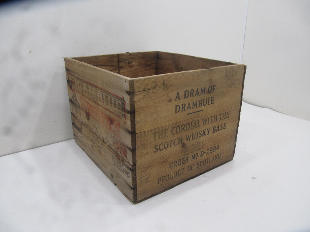 Vintage Wooden Box, Antique Wood Crate, Rustic Wood Crate, Wood Liquor ...