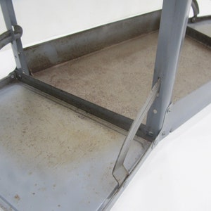 Vintage Metal Cart, Typing Stand, Folding Typing Table With Casters ...