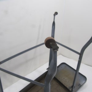 Vintage Metal Cart, Typing Stand, Folding Typing Table With Casters ...