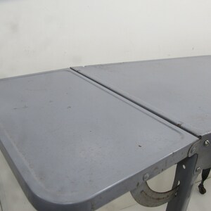 Vintage Metal Cart, Typing Stand, Folding Typing Table With Casters ...