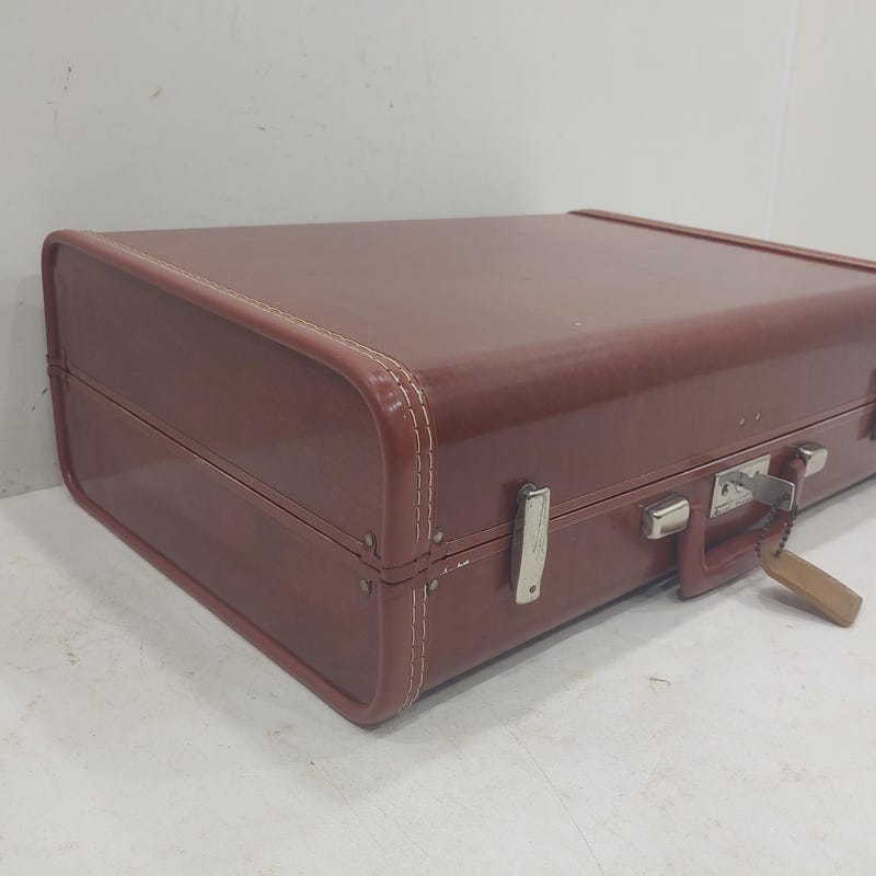 Large Suitcase Brown - Etsy
