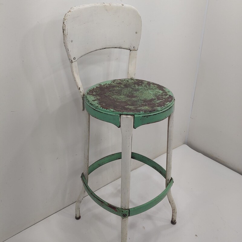 Vintage Metal Stool - Etsy