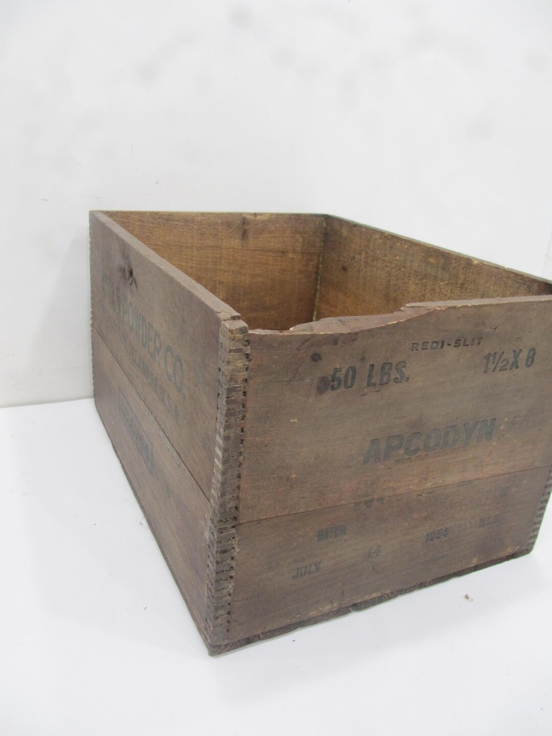 Vintage, Wood Dynamite Crate, Wooden Crate, Rustic Wood Explosive Crate ...