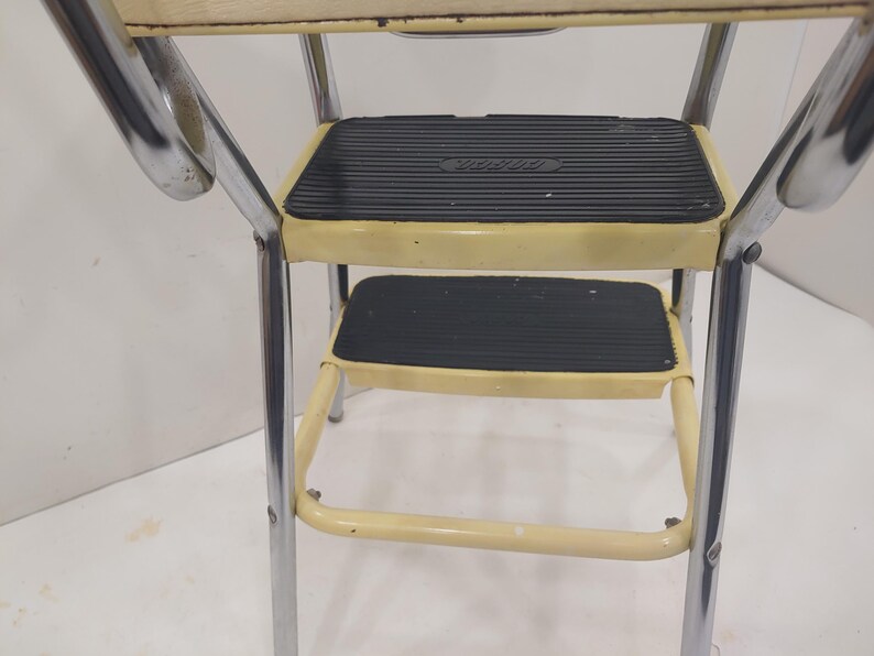 Vintage Kitchen Step Stool, Cosco Kitchen Stool With Fold up Seat, Mid ...