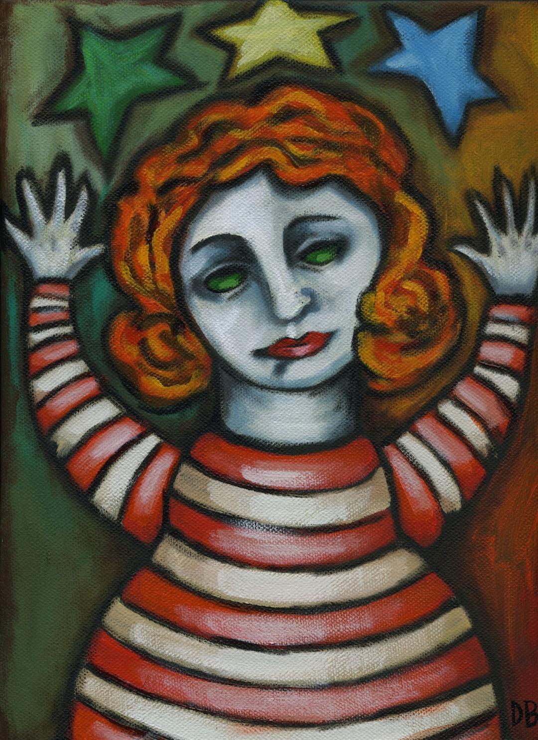 Roly Poly, Vintage, Toy,original Colourful Acrylic Painting, Lowbrow ...