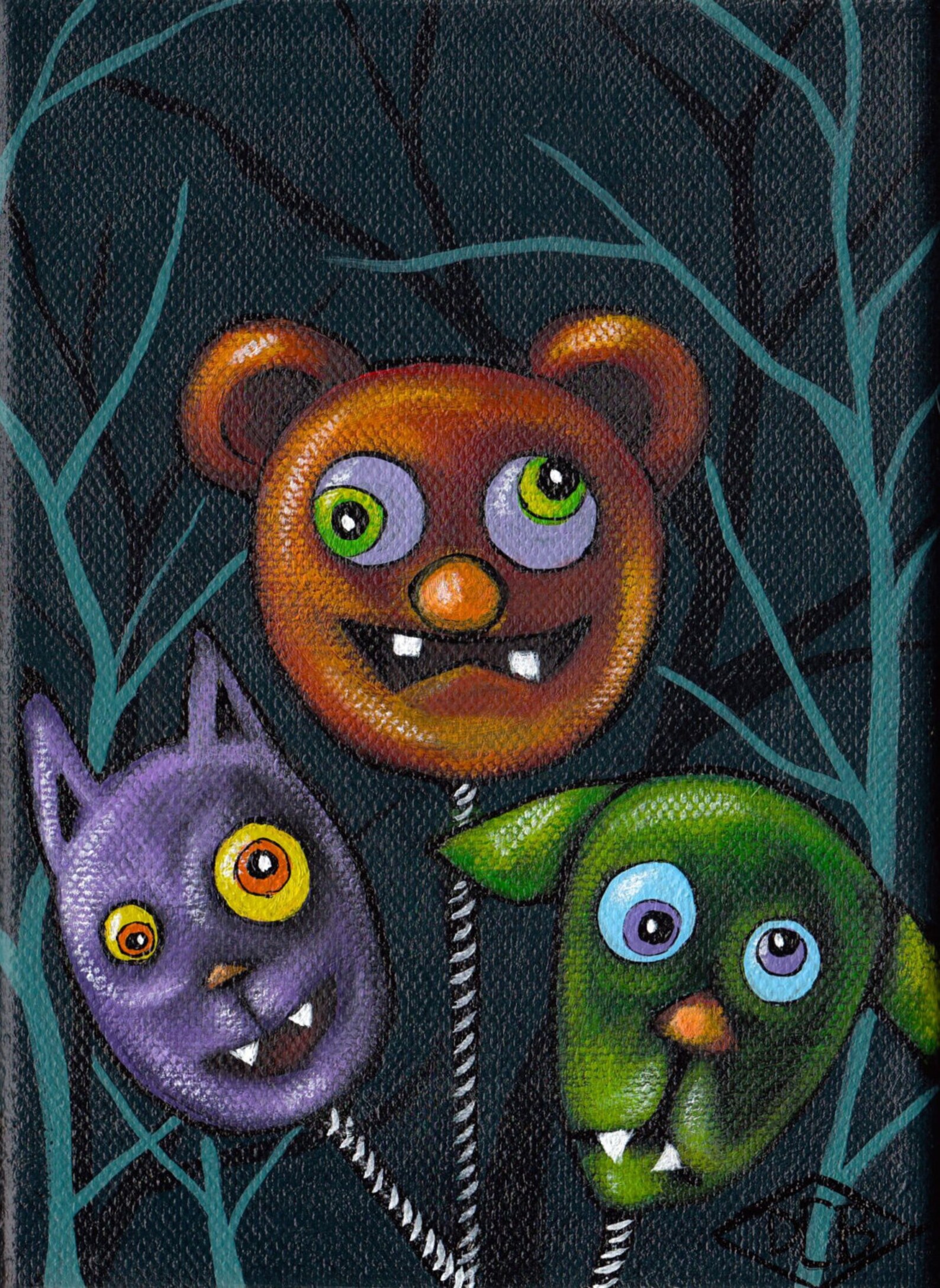 Orange, Scary, Creepy -halloween Masks - Etsy