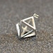 Cast Pentagonal Double Pyramid Pendant or Charm d10 | Etsy