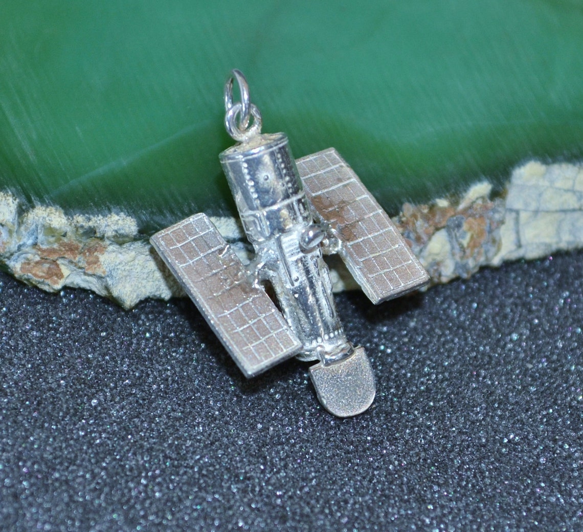 Hubble Space Telescope Charm or Pendant. Sterling Silver - Etsy