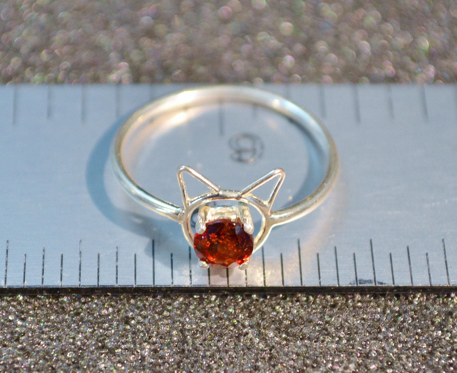 Small Sterling Wire Cat Head Ring in Your Size Choose a | Etsy