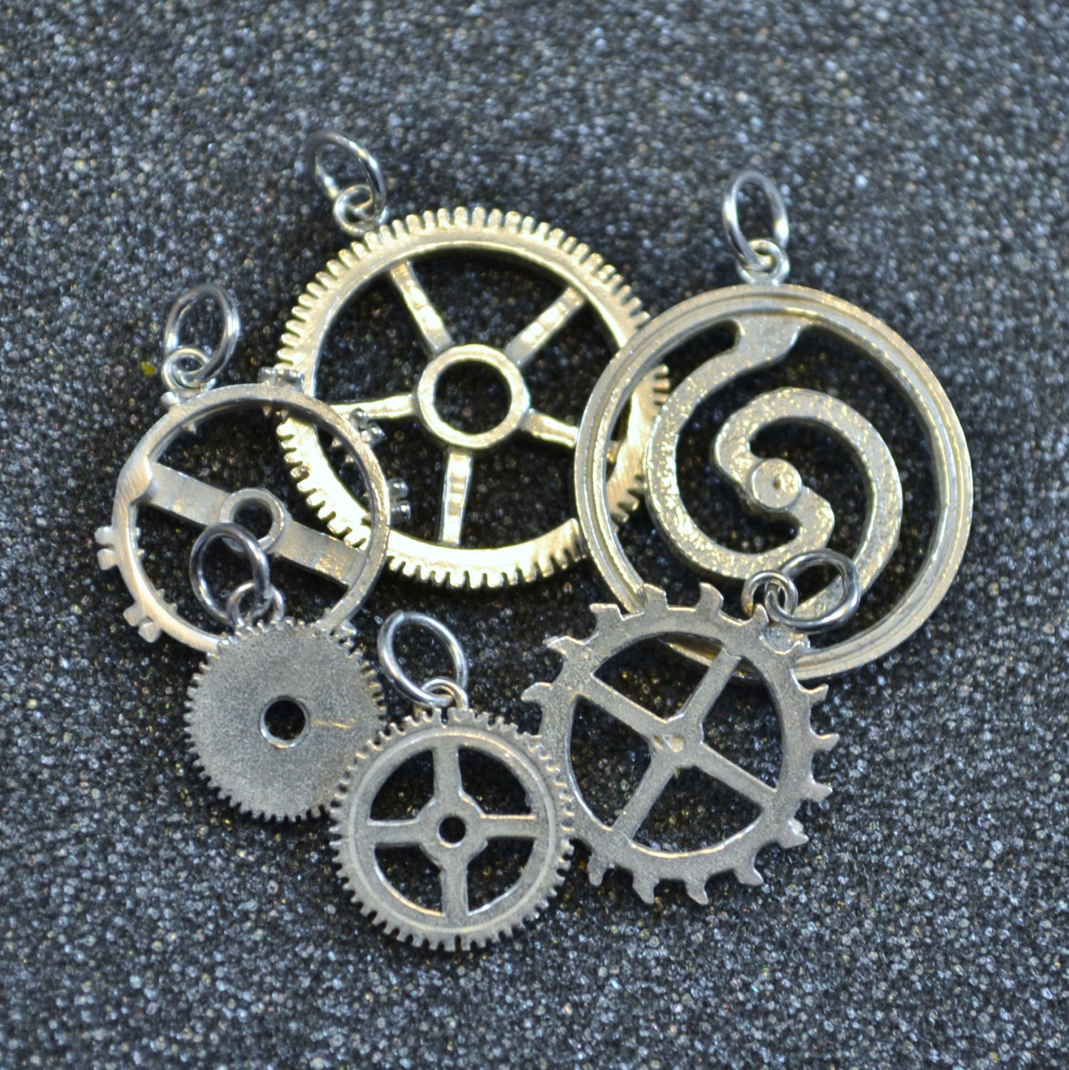 Cast Balance Wheel Gear Pendant or Charm -silver Modeled Timekeeper ...