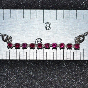 Genuine 2mm Ruby Faceted Gem Bar Necklace or Pendant, You Choose ...