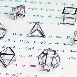 Cast Pentagonal Double Pyramid Pendant or Charm (d10) - Silver, 3D ...