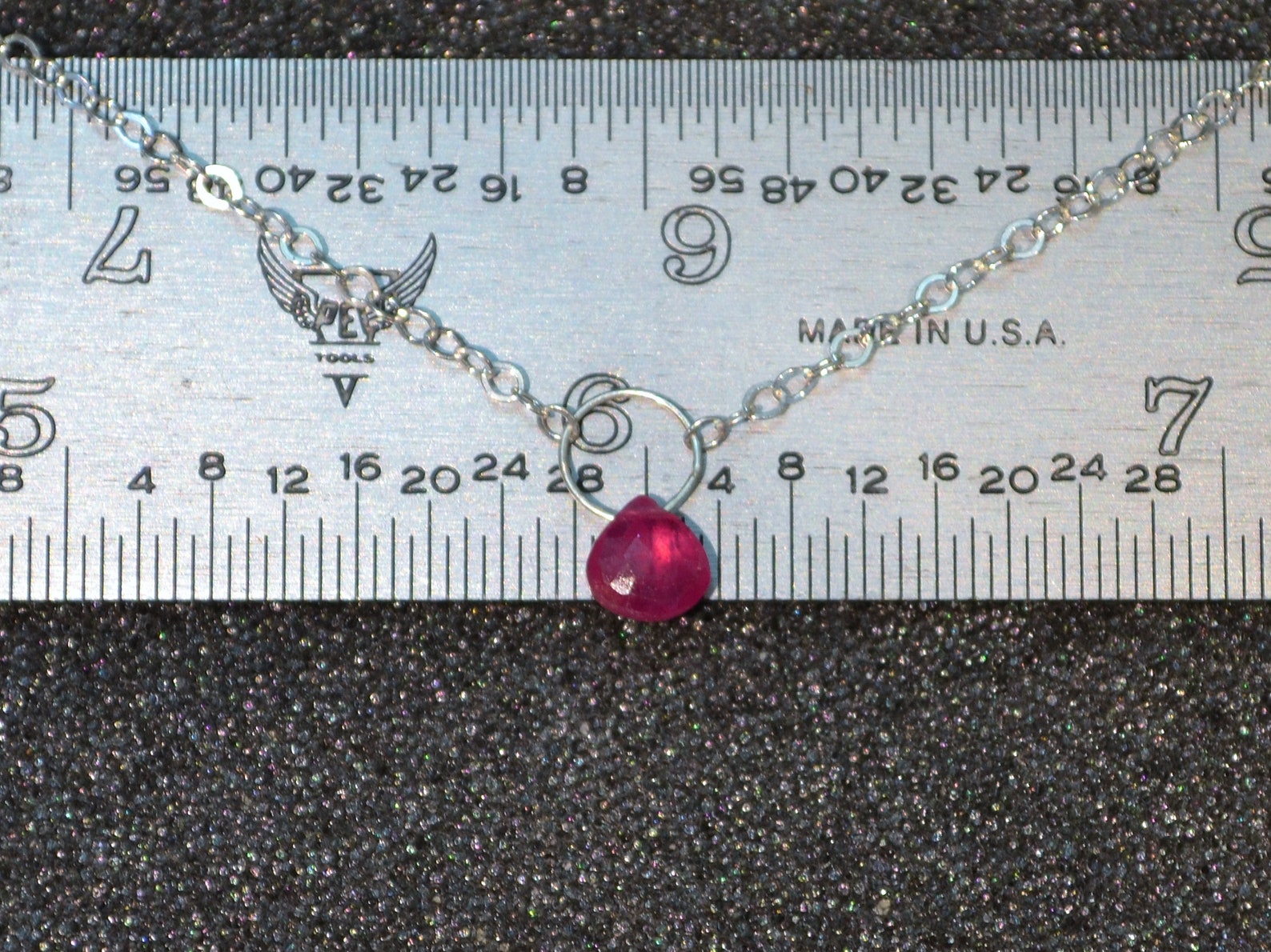 Genuine Ruby Faceted Briolette Necklace or Pendant You - Etsy