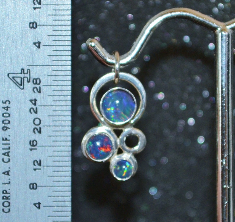 Small Sterling Silver Bubbles Pendants Choose A Gemstone - Etsy