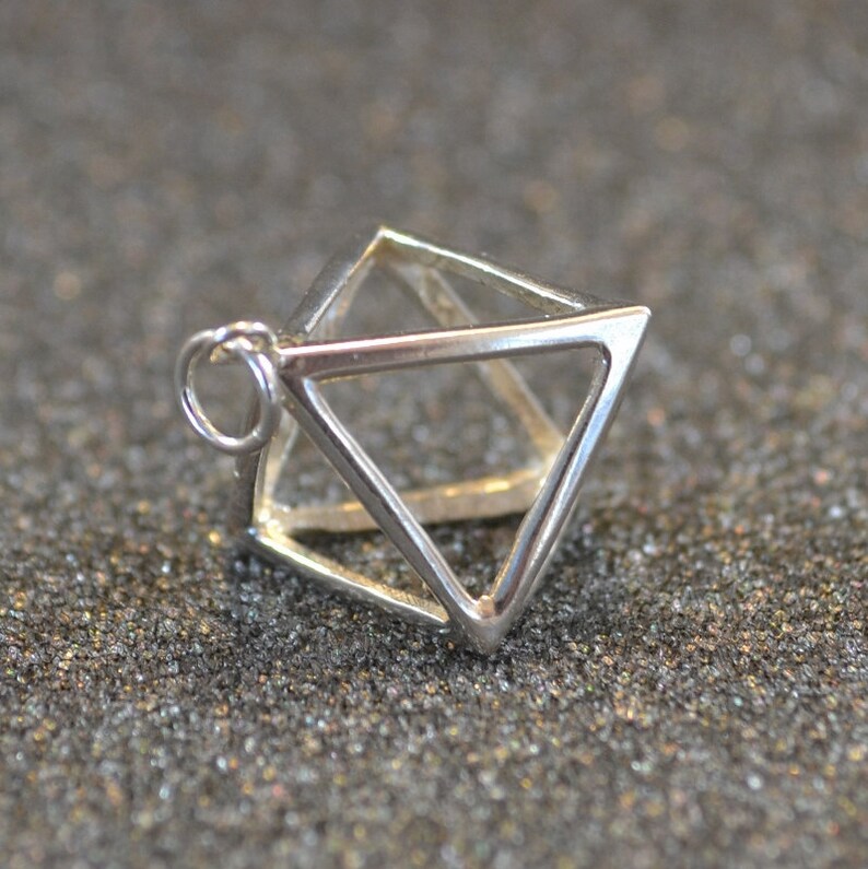 Cast Pentagonal Double Pyramid Pendant or Charm d10 - Etsy