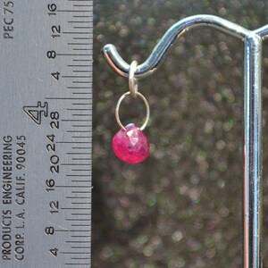 Genuine Ruby Faceted Briolette Necklace or Pendant, You Choose! Dainty ...