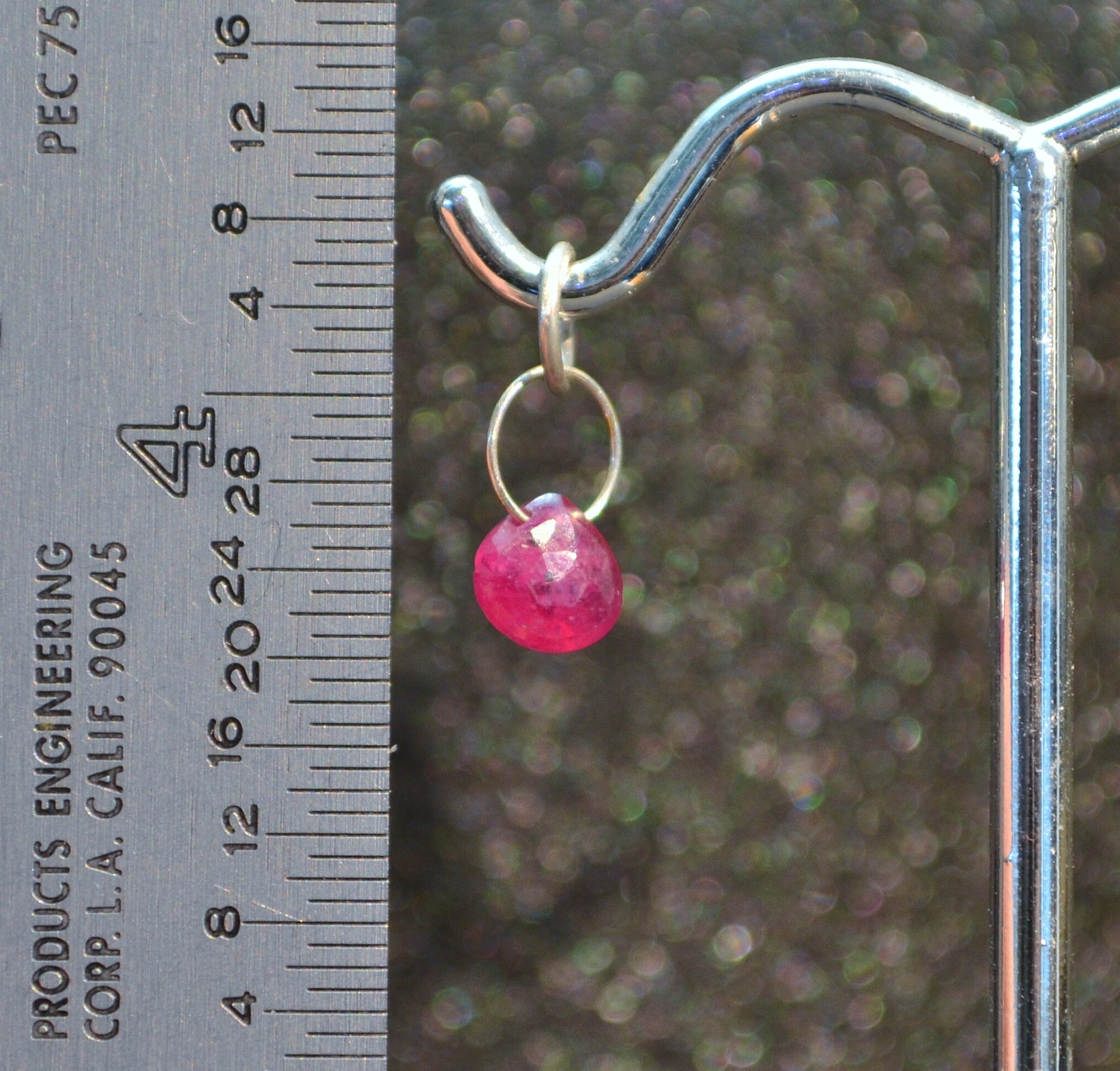 Genuine Ruby Faceted Briolette Necklace Or Pendant You | Etsy