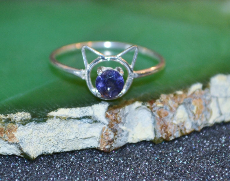 Small Sterling Wire Cat Head Ring in Your Size Choose a | Etsy