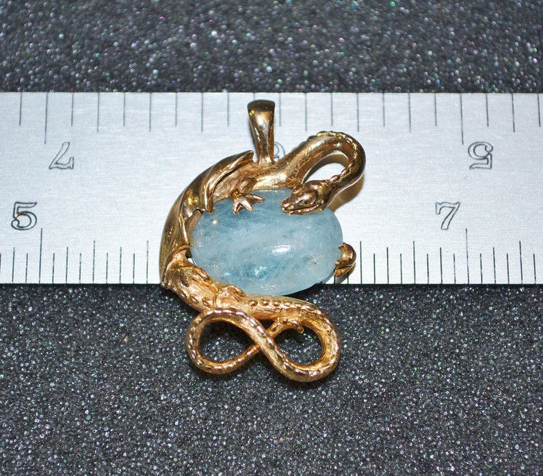 Cast Dimensional Dragon Fantasy Pendants - Choose a Stone! Bronze ...