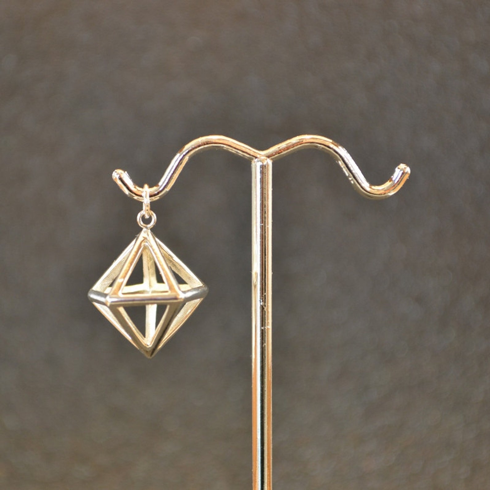 Cast Pentagonal Double Pyramid Pendant or Charm d10 - Etsy