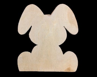 Rabbit Cutout, Rabbit Wood Blank, Bunny Cutout, Bunny Wood Blank, Wood ...