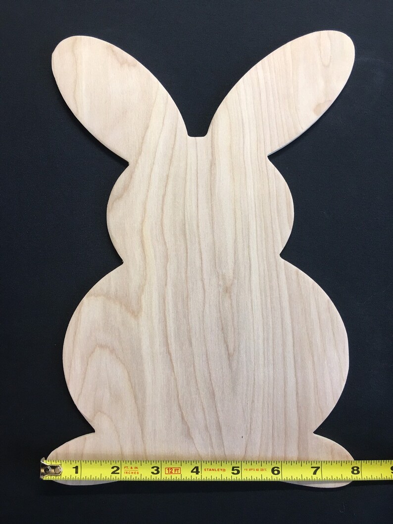 Rabbit Cutout Rabbit Wood Blank Bunny Cutout Bunny Wood - Etsy